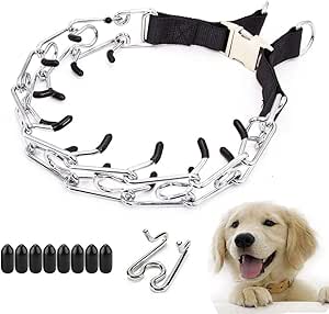 Amazon.com : Supet Dog Prong Training Collar, Adjustable Dog Pinch ...