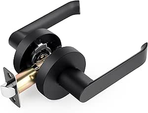 LOQRON Heavy Duty Passage Lever Lock No Lock Exterior Interior Door ...