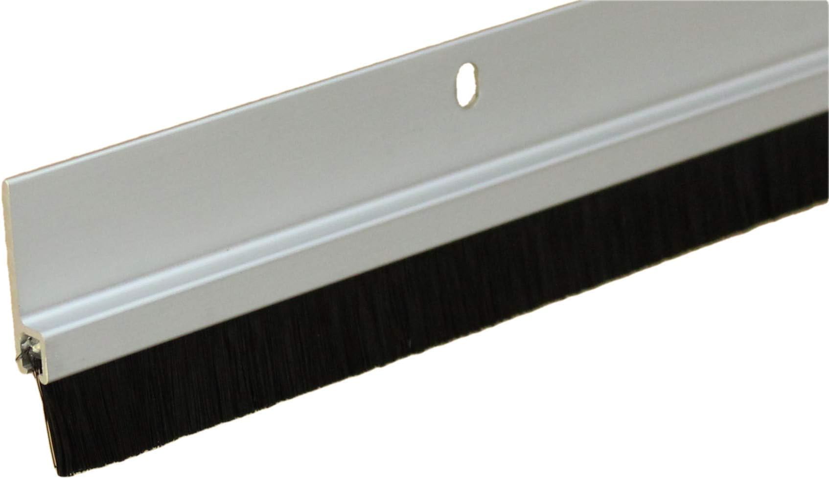 Amazon.com: Clear Anodized Aluminum with 3/4" Black Brush Door Sweep (4 ...