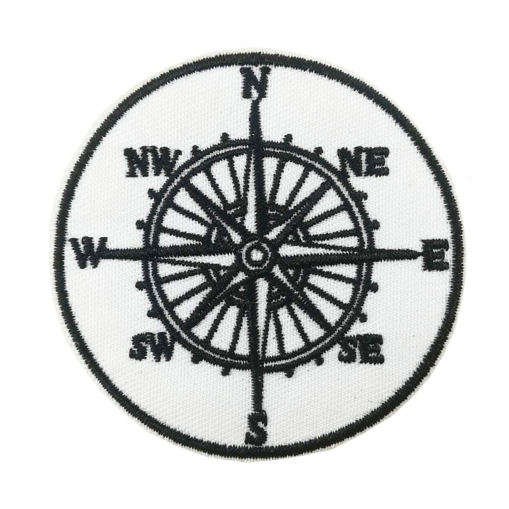 Amazon.com: Cute-Patch White Compass Viking Valhalla Outdoor ...