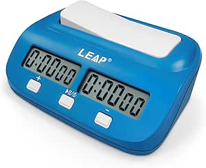 Chess Clock Portable Digital Chess Timer with Bonus Delay Count UP/Down Alarm Function for ...