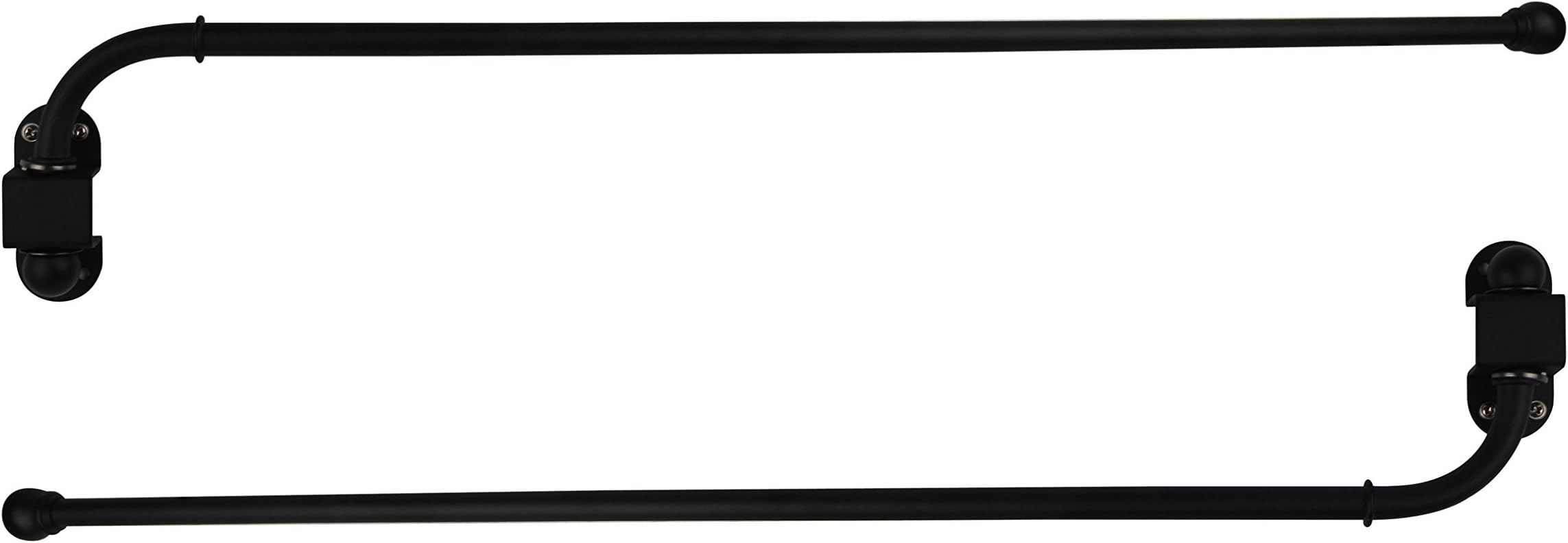 Amazon.com: Urbanest 1/2” Adjustable Wall Mounted Swing Arm Rods, 24 ...