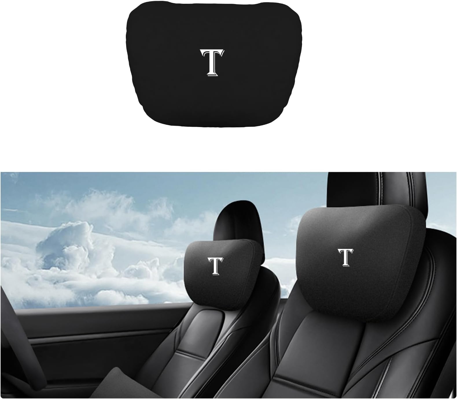 Amazon.com: Powlamks Seat Headrest Pillow Tes la Neck Pillow Designed ...