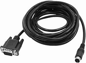 Amazon.com: Qtqgoitem 8P Mini Din to DB9 Male PLC Cable 3 Meter for FX ...