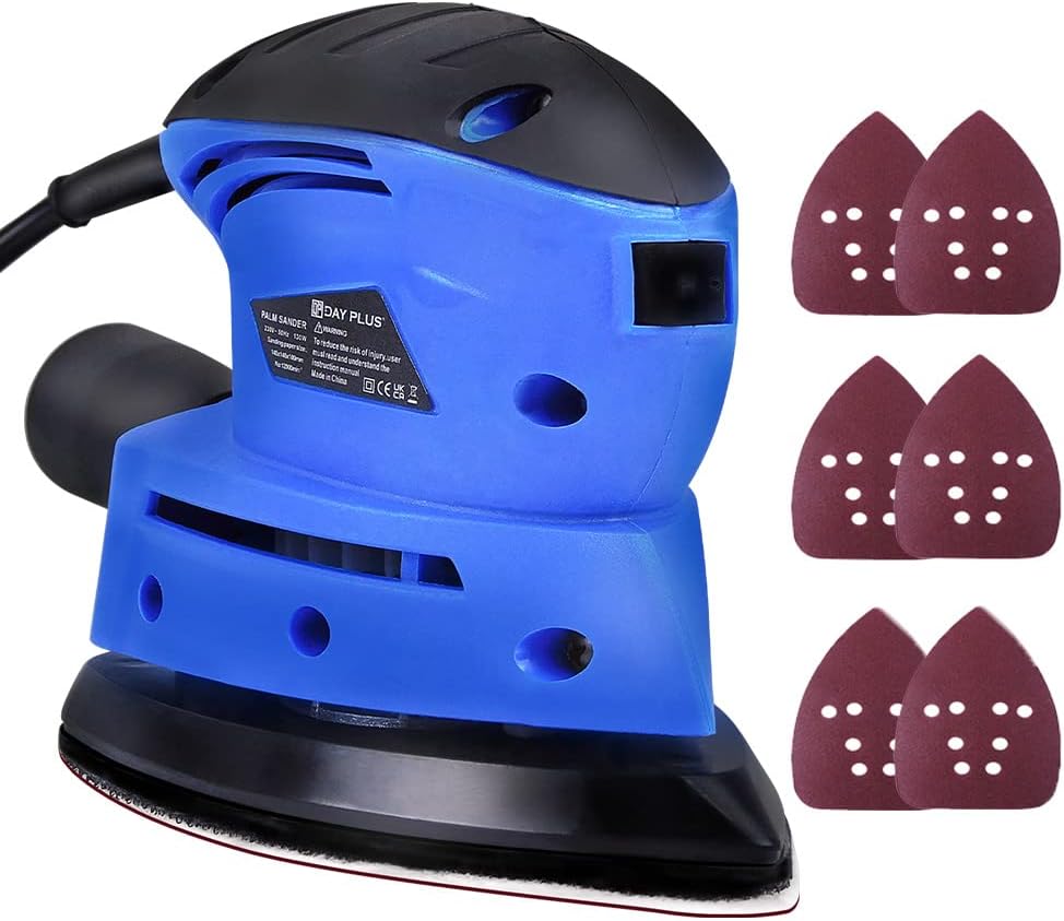 Small Sanders for Wood, 130W Mouse Sander, Detail Sander with Dust ...