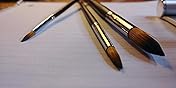 Amazon.com: Synthetic Sable Paint Brushes Professional Kolinsky ...