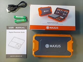 Amazon.com: MAXUS Digital Precision Pocket Scale with 200 x 0.01g ...