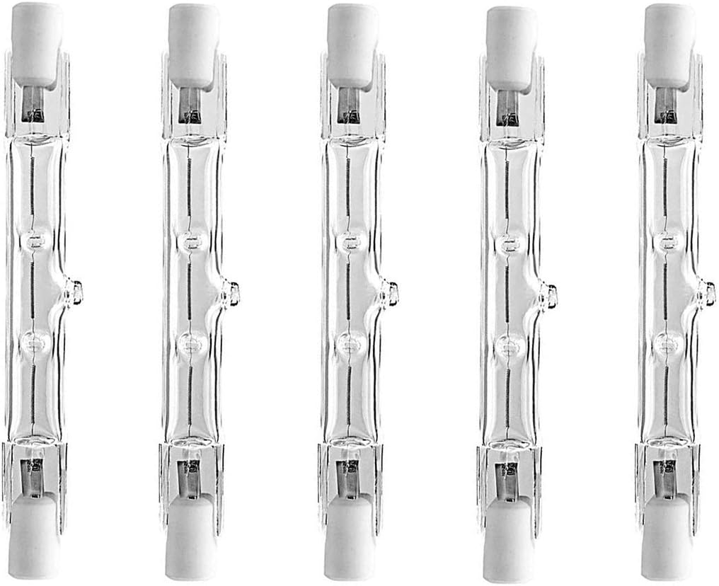 5 Pack 100W 78mm Tungsten Linear R7s Halogen Floodlight J78 Security ...