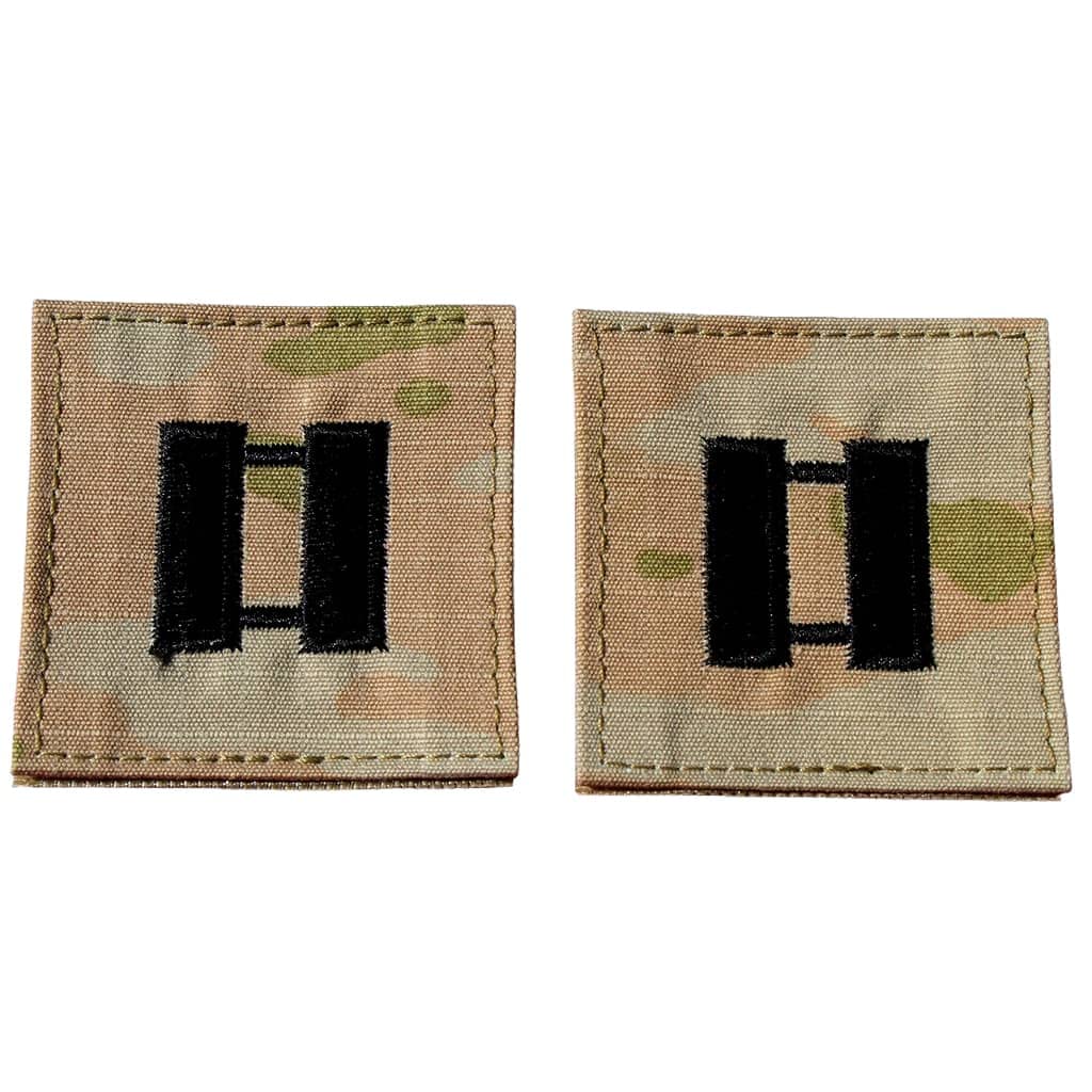 Amazon.com: Army CPT Captain Rank OCP Patch 2x2 with Hook Fastener ...