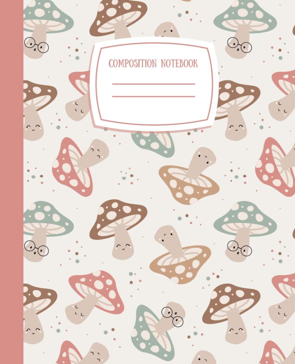 Composition Notebook: Kawaii Mushrooms | 7.5" X 9.25" | Wide Ruled ...