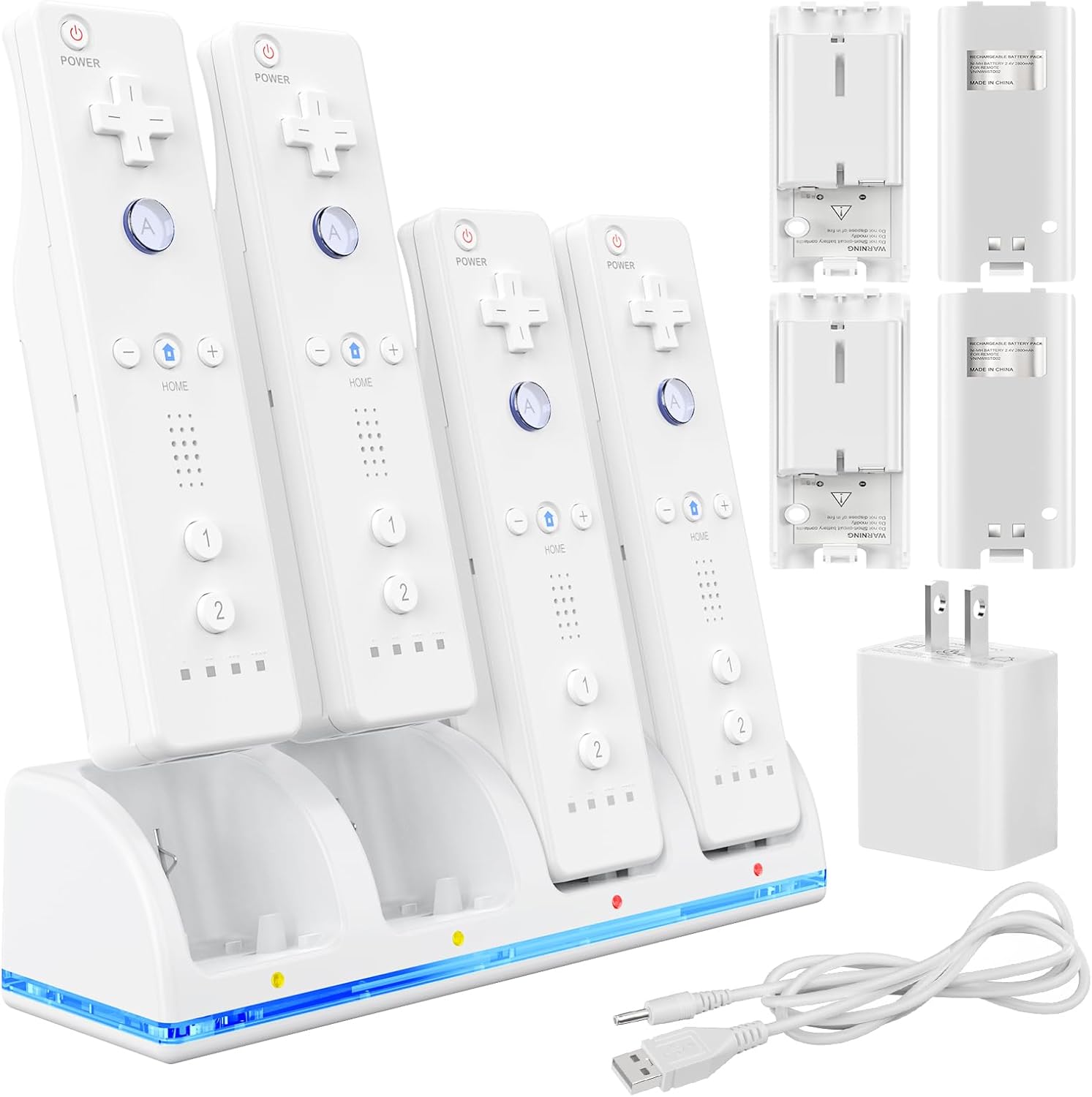 Amazon.com: KEKUCULL Remote Controller Charger Station for Wii/Wii U ...