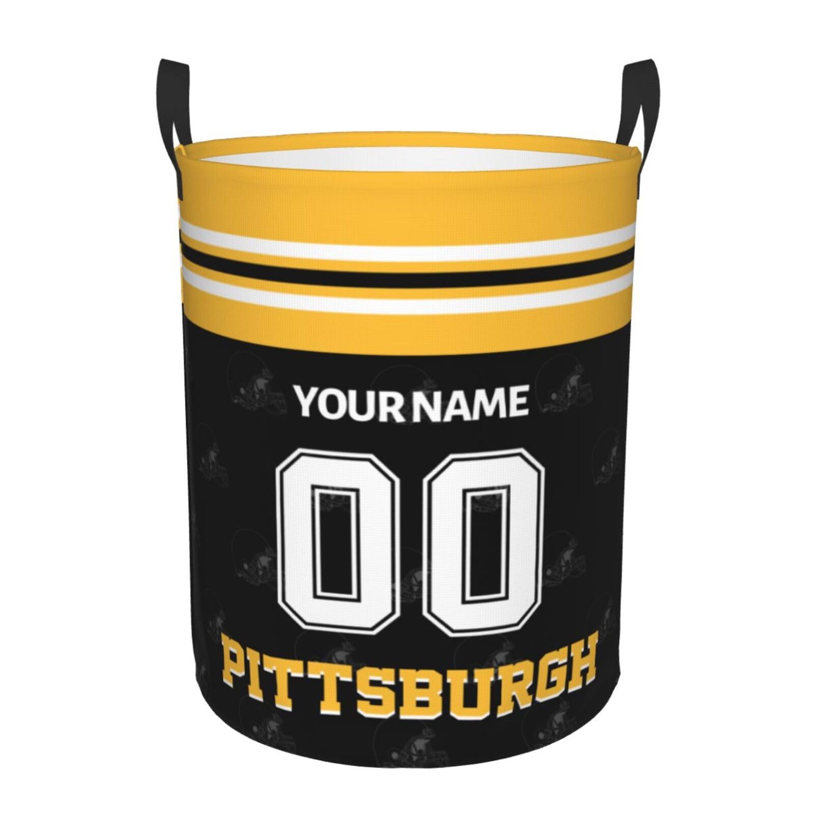 Amazon.com: Pittsburgh Laundry Hamper Custom Laundry Hamper with Name ...