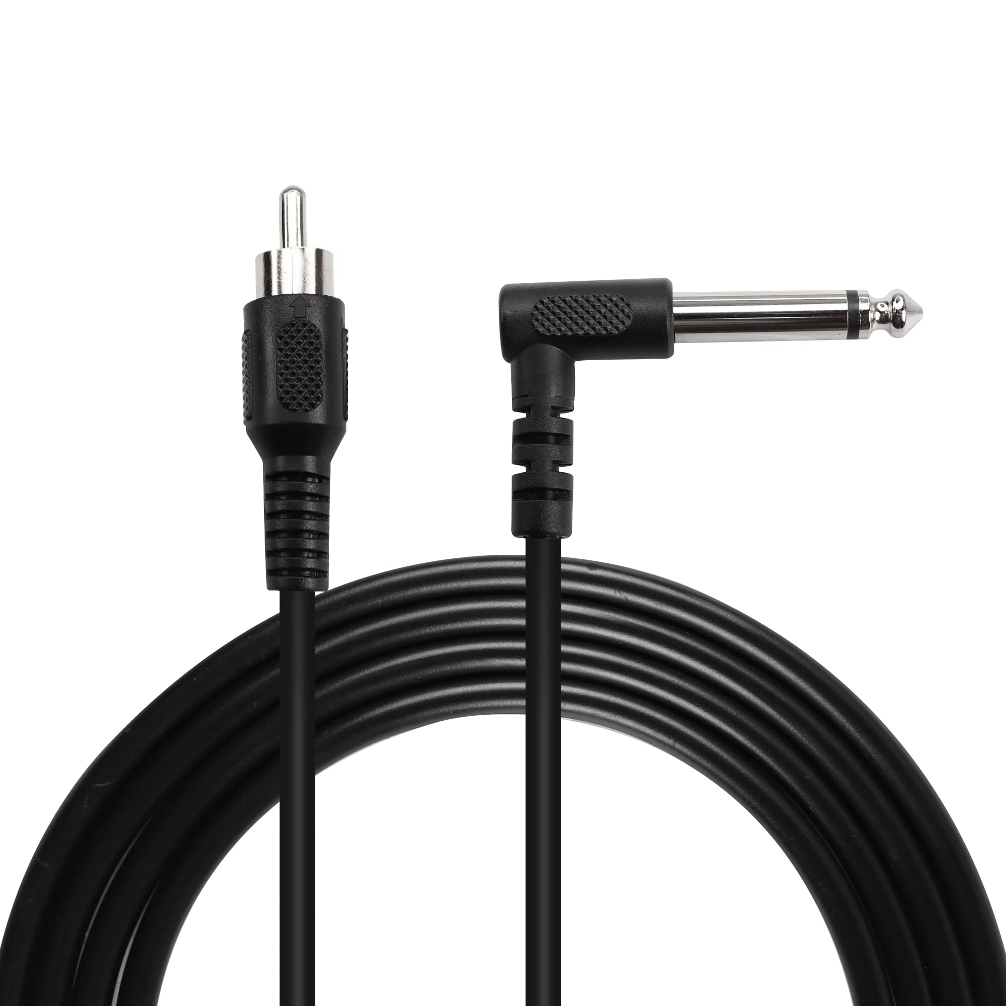 Amazon.com: PNGKNYOCN 1/4 Inch to RCA Audio Cable，90 Degree Angle 6 ...