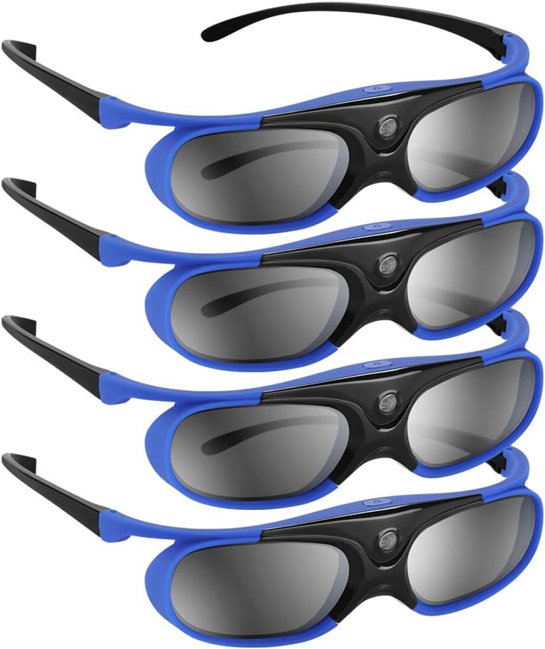 Amazon.com: DLP Link 3D Glasses, ELEPHAS 144Hz Rechargeable Active ...