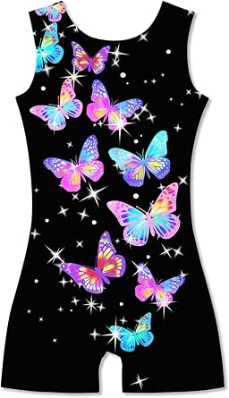 Amazon.com: TUONROAD Girls Gymnastics Leotards Toddler Unitard Biketard ...