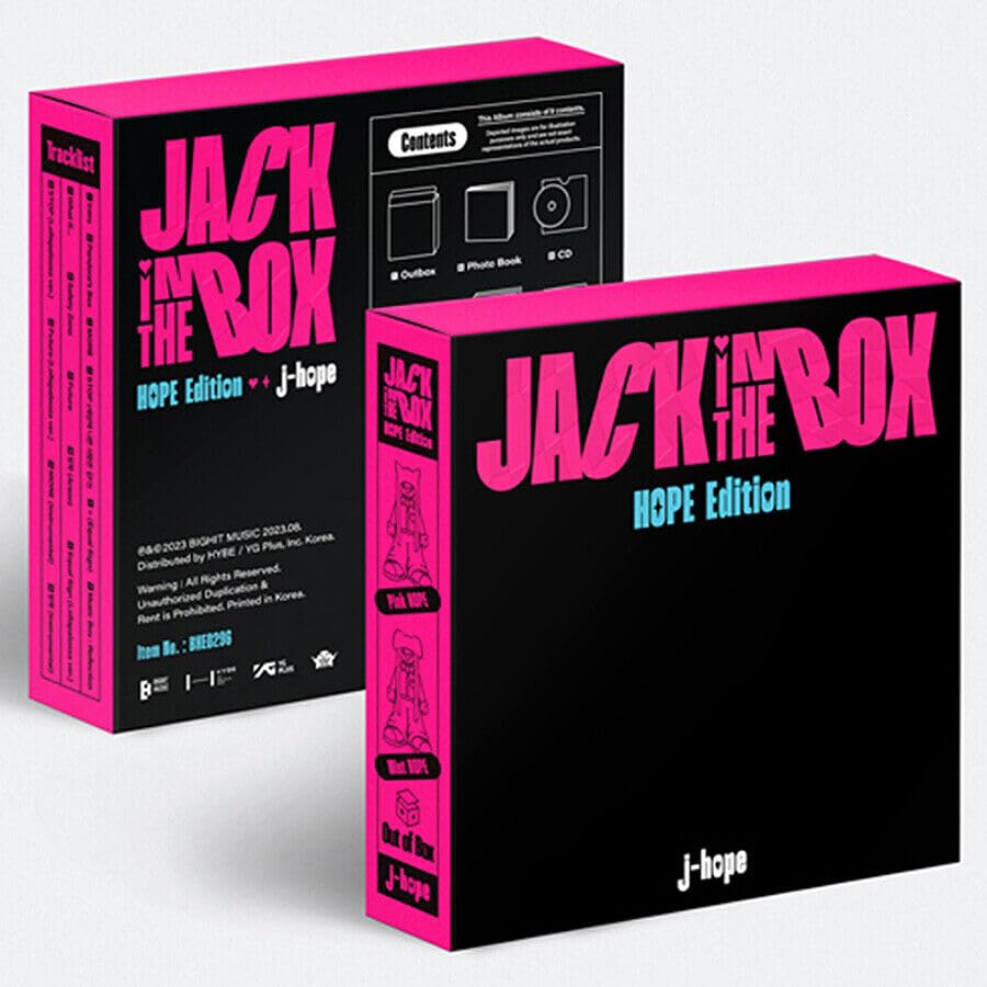 Amazon.com: (WEVERSE SHOP POB) J-HOPE JACK IN THE BOX 1st Solo Single ...