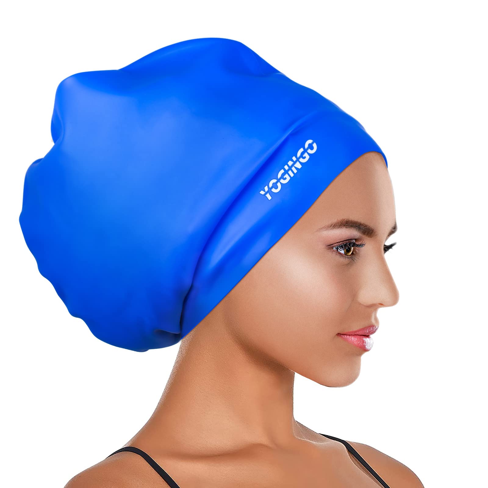 Snapklik.com : YOGINGO Extra Large Swim Cap For Women And Men Adult ...
