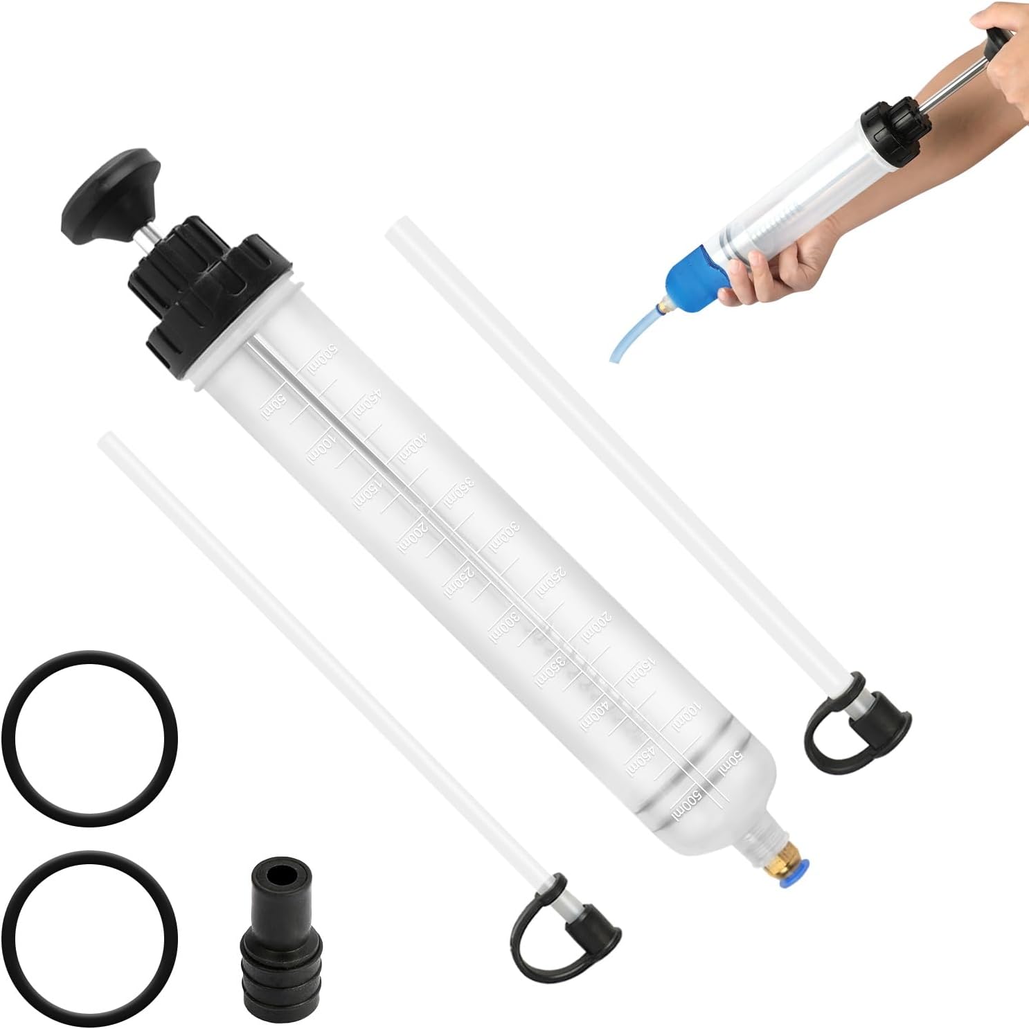 MR CARTOOL Oil Suction Syringe Oil Change Syringe Brake Fluid Syringe ...