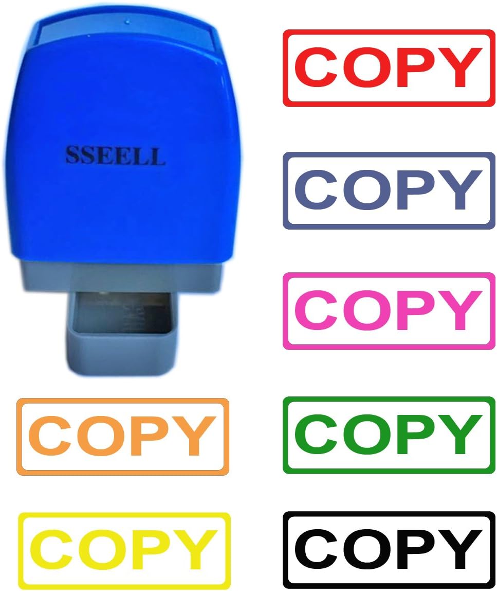 Amazon.com : SSEELL Copy Self Inking Rubber Flash Stamp Self-Inking Pre ...