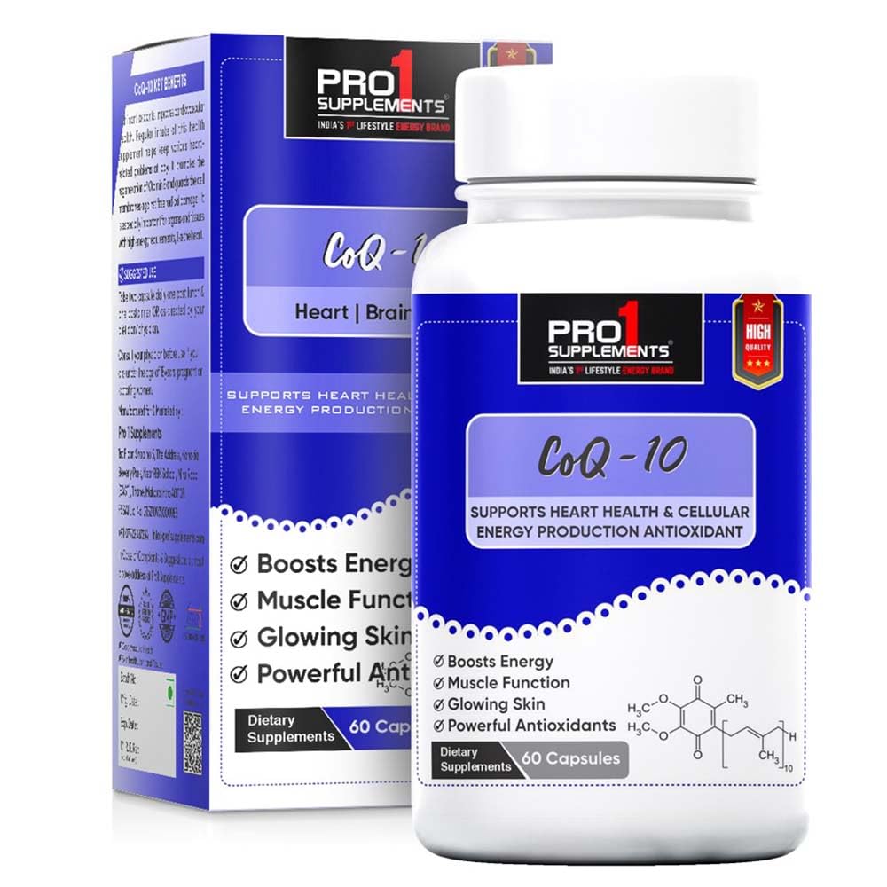 PRO1 SUPPLEMENTS Coq10 Coenzyme Q10-100mg Capsules with ALA Supplement ...