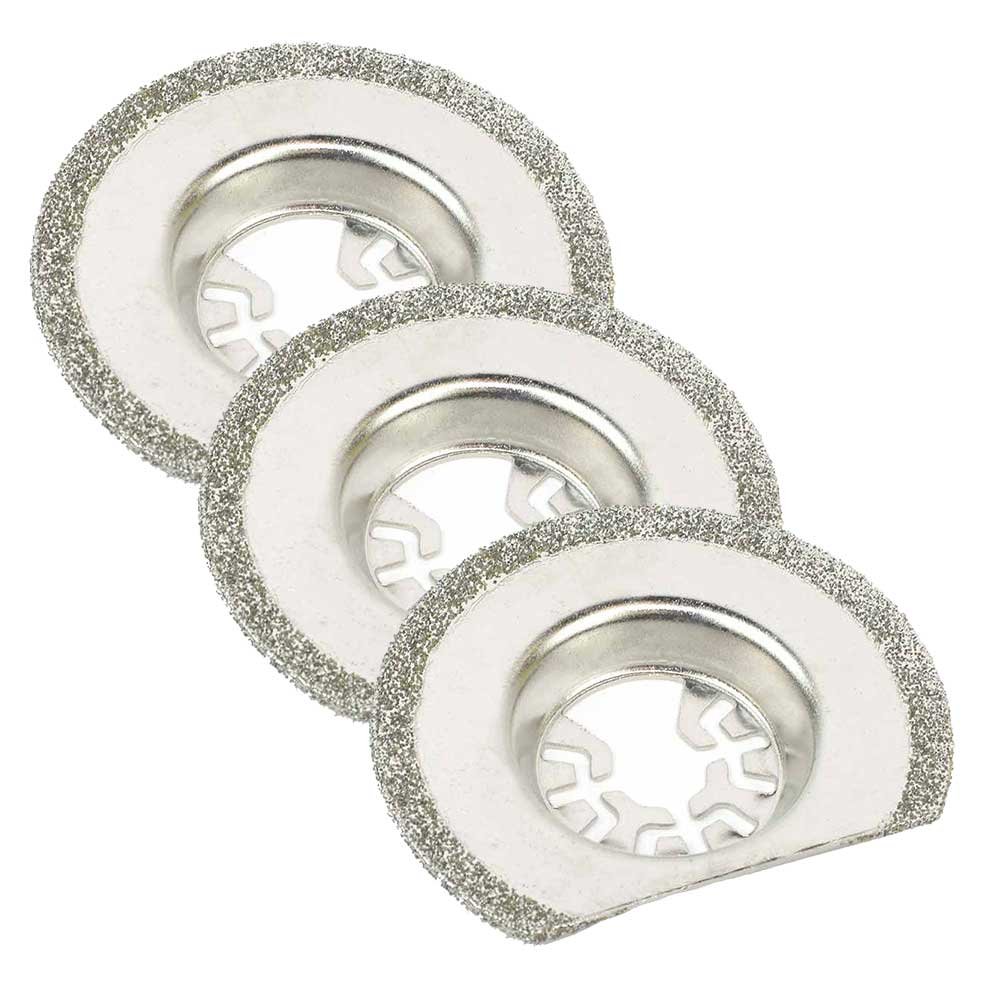 3 Pack Semi-Circular Diamond Oscillating Multi Tool Saw Blades ...