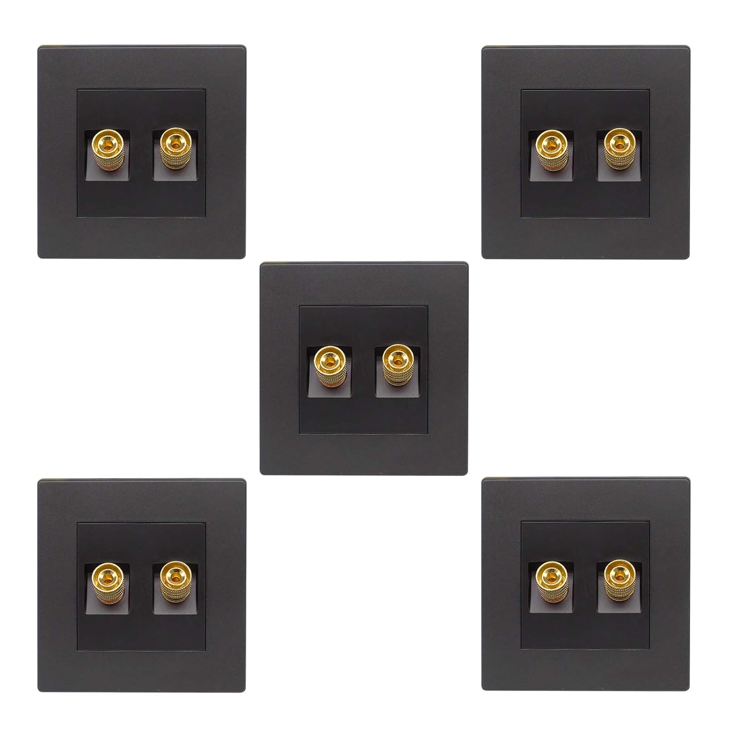 Amazon.com: Insputer 5Pcs Speaker Box Terminal Home Theater Wall Plates ...