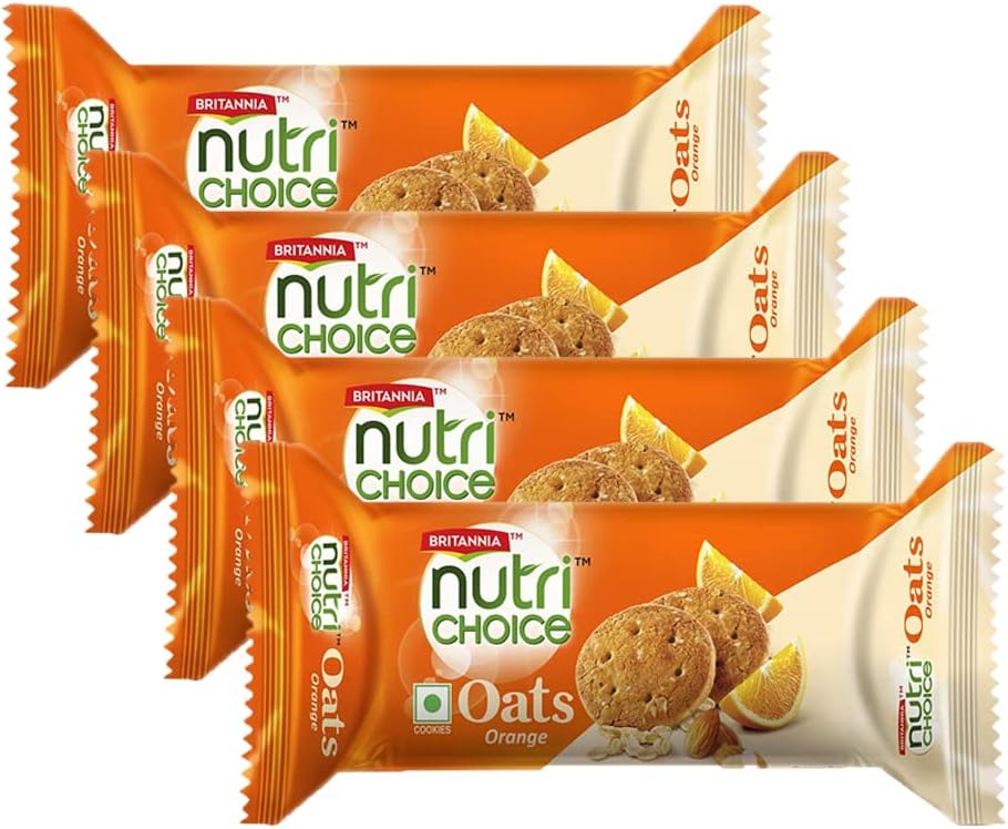 Britannia NutriChoice Oats Cookies, Milk Almond 150 g : Amazon.in ...