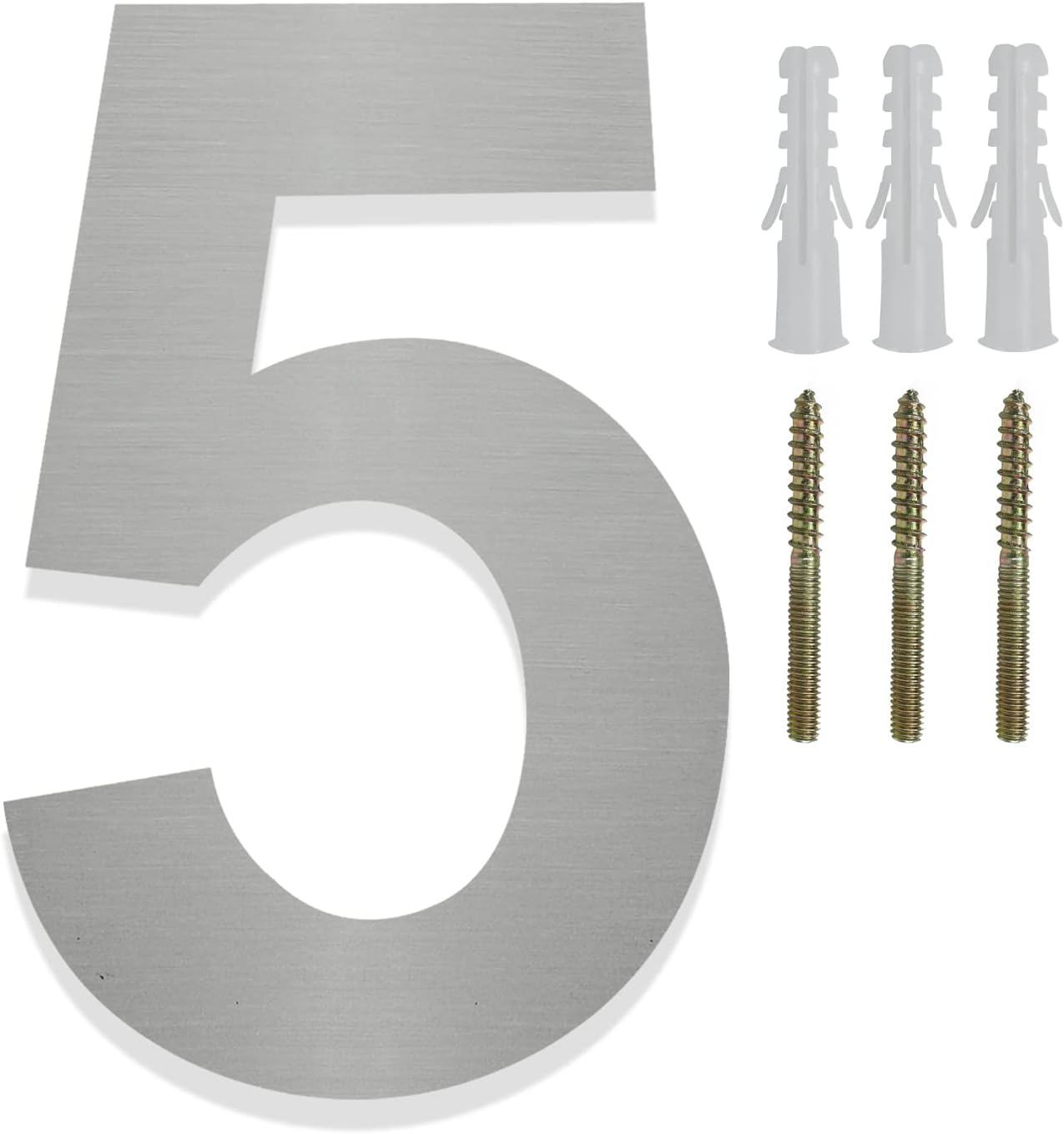 Amazon.com: Fitous 6 inch Floating House Number For Outside, Stainless ...