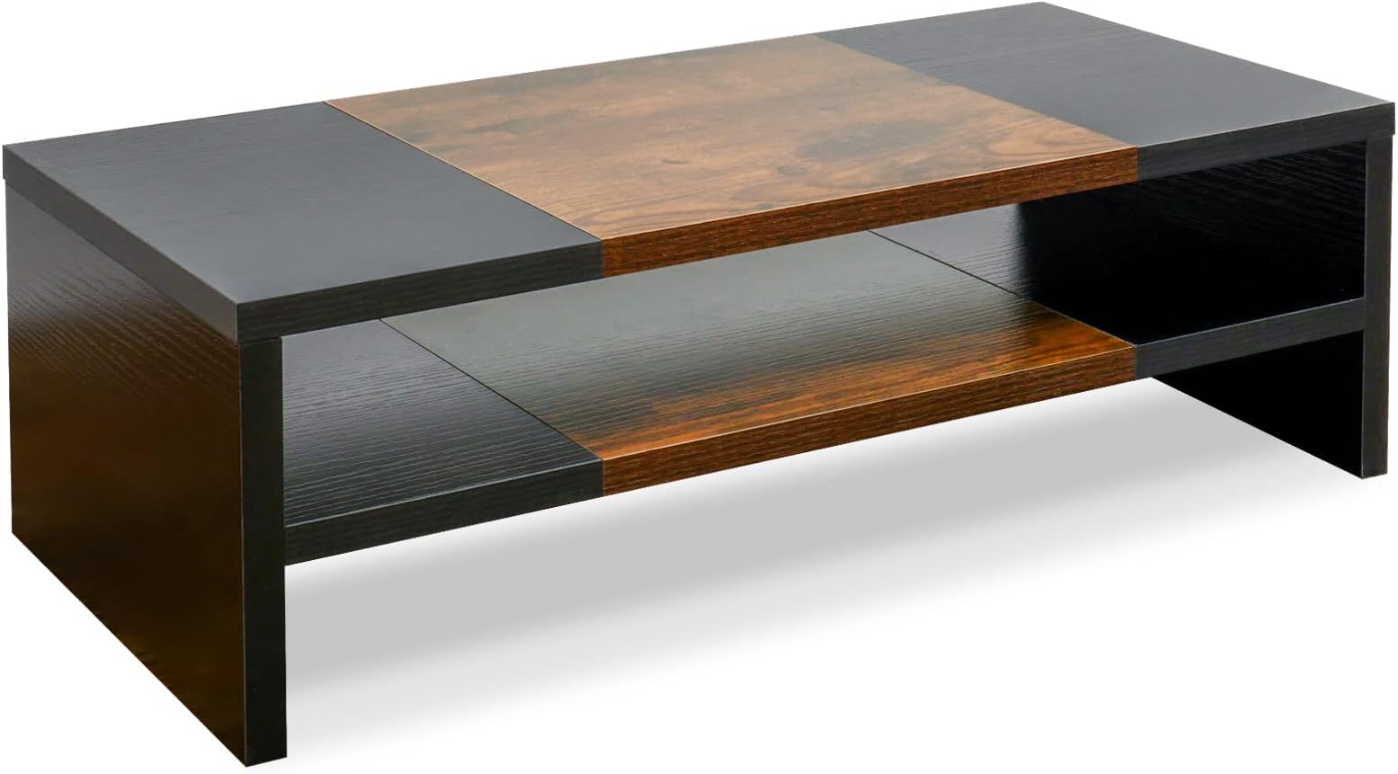 Amazon.com: TEAMIX 20 inch + 14.2 inch Black Monitor Stand Riser, Wood ...