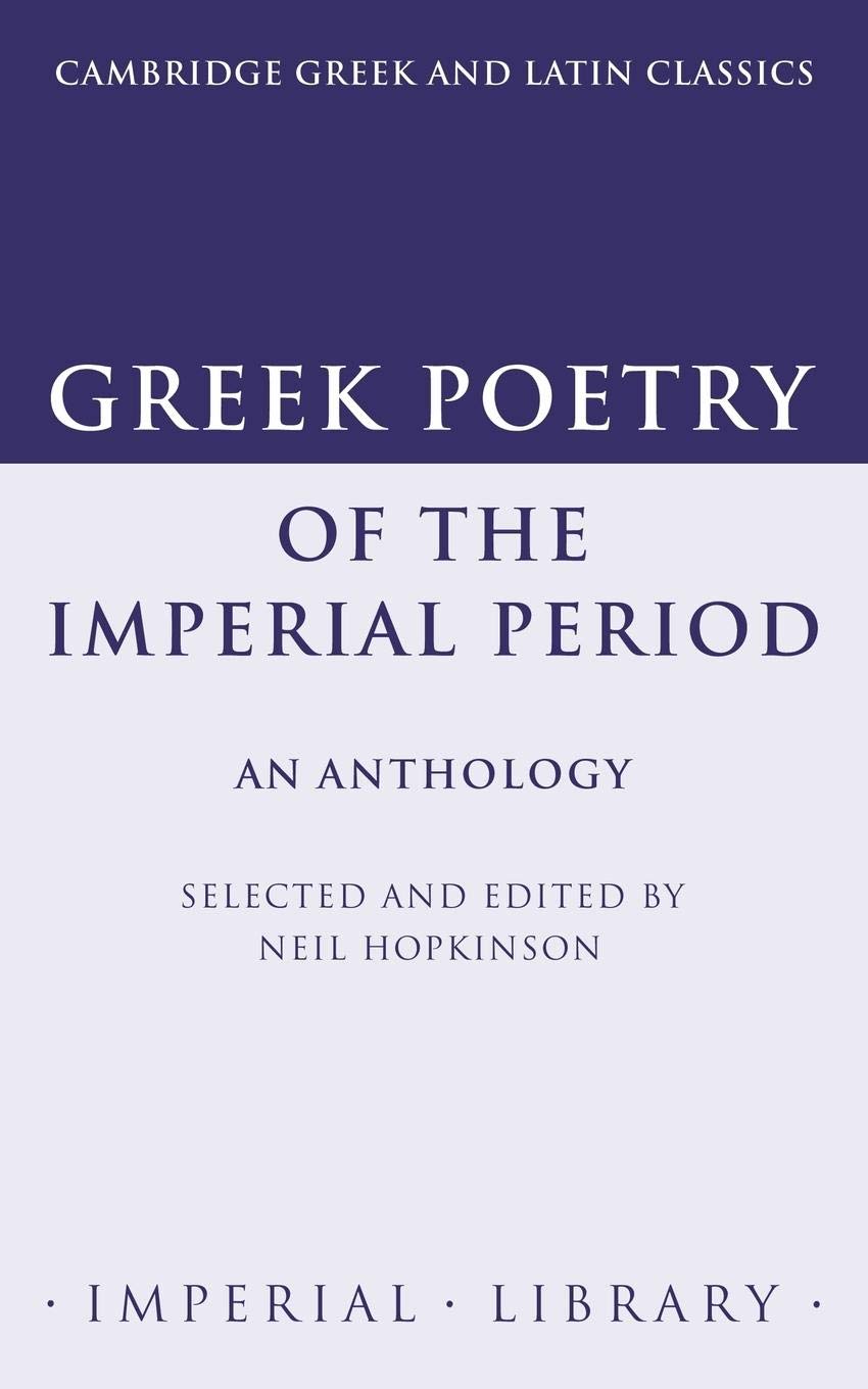 Amazon.com: Greek Poetry of the Imperial Period: An Anthology ...