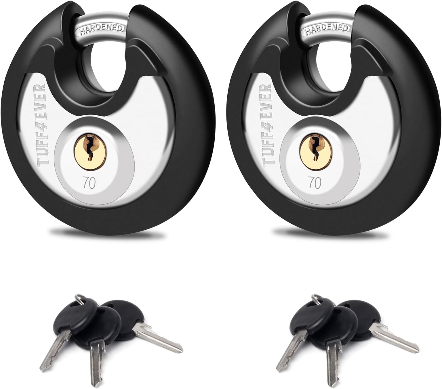 DuoTyga Discus Keyed Alike Padlock, 2-3/4 Inch Wide, Heavy Duty ...