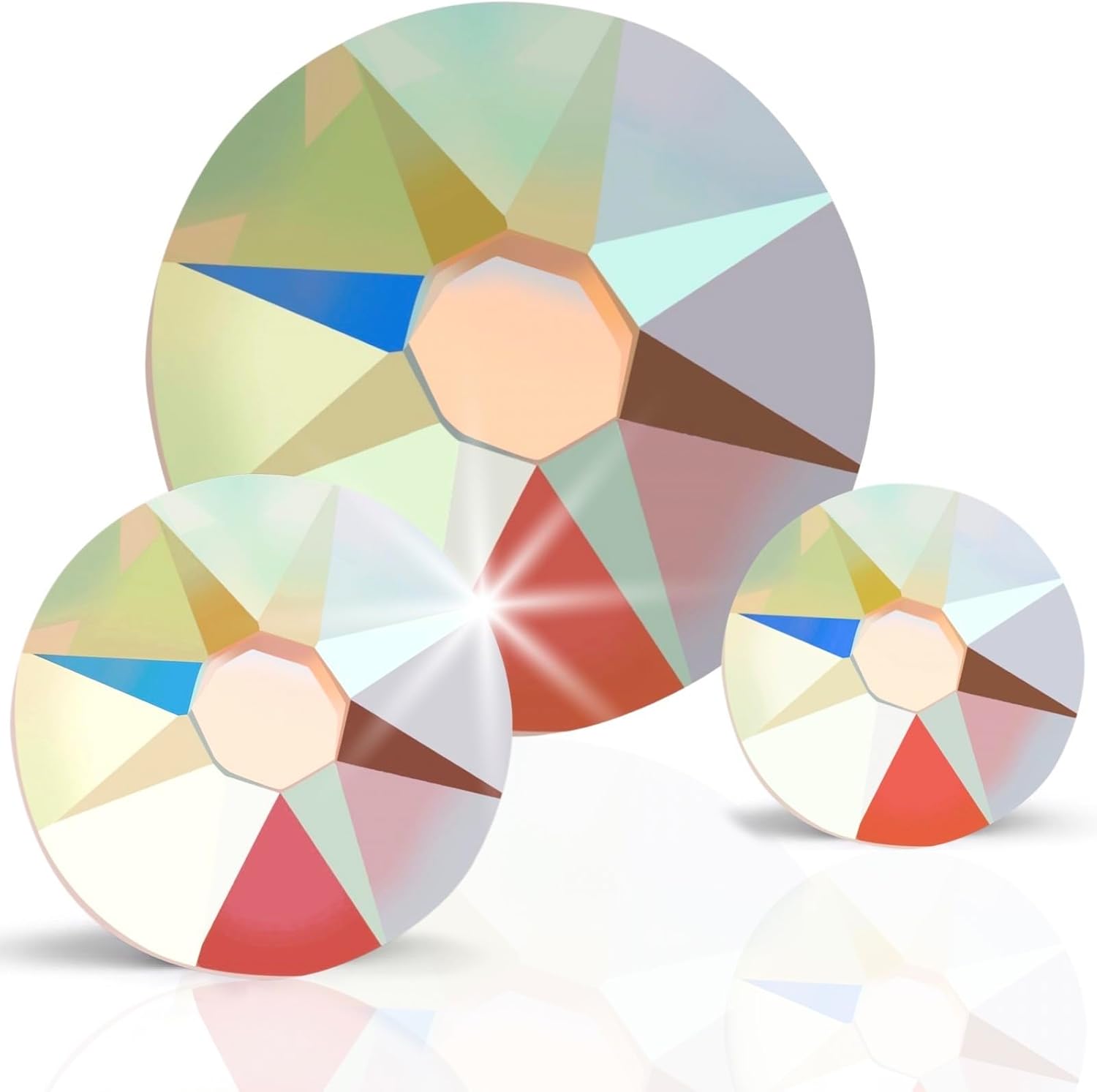 Amazon.com: Starcut Crystal, Crystal AB 2088 Flatback Rhinestones ...