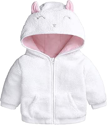 Amazon.com: Cute Winter Coats for Girls Boys Infant Girls Winter Coat Rabbit Ears Hooded Jacket ...