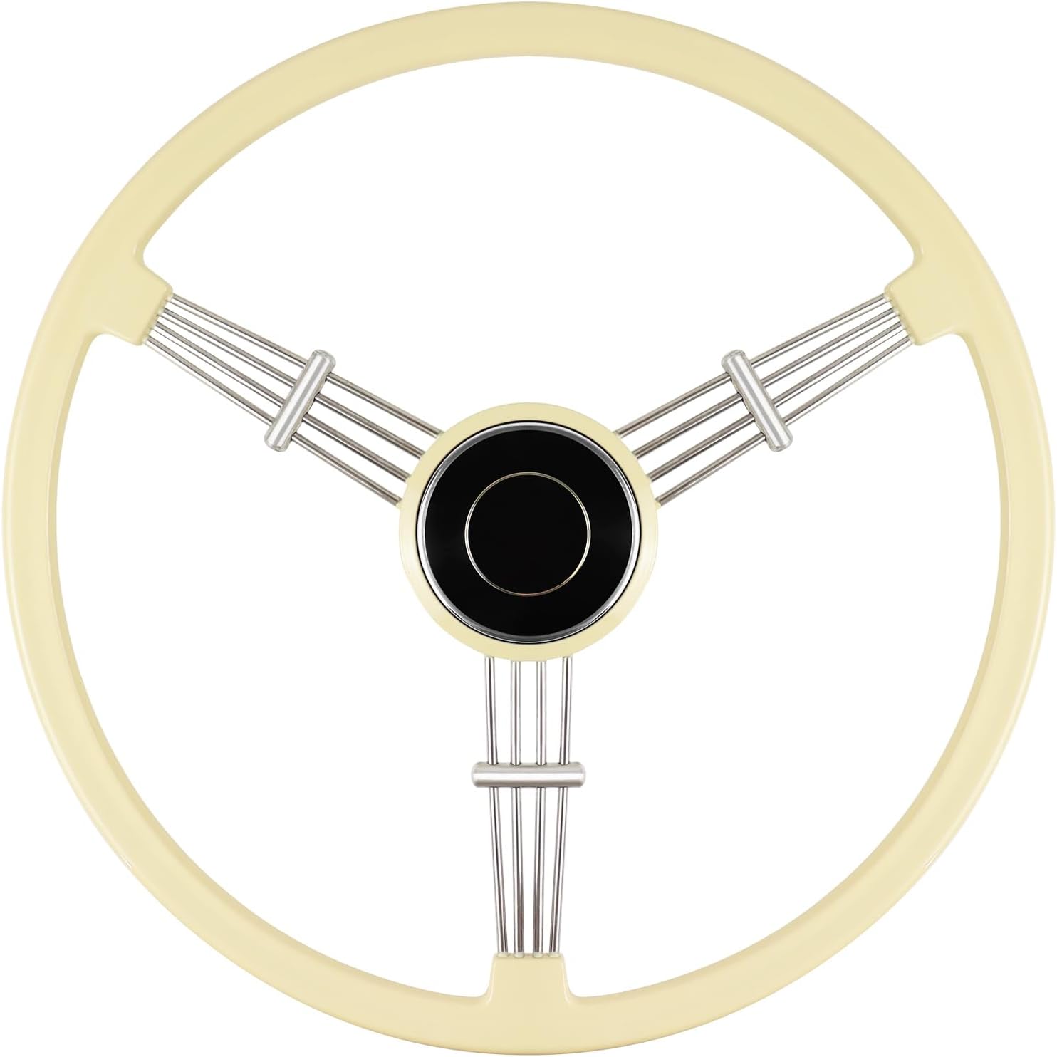 Amazon.com: MOTAFAR 15-1/2 Inch Steering Wheel Retro Classic Style with ...