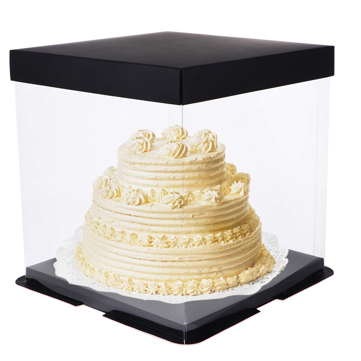 Hemoton Wedding Decor Clear Container 5PCS Plastic Transparent Cake ...