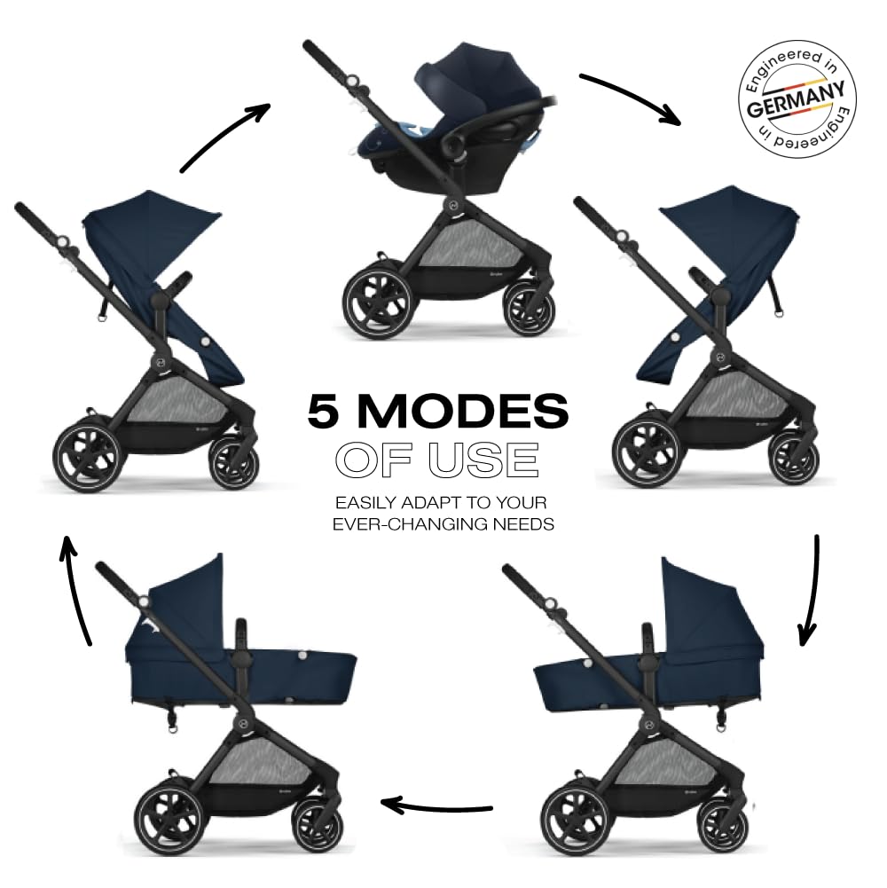 Snapklik.com : Cybex EOS 5-in-1 Travel System Stroller + Lightweight ...