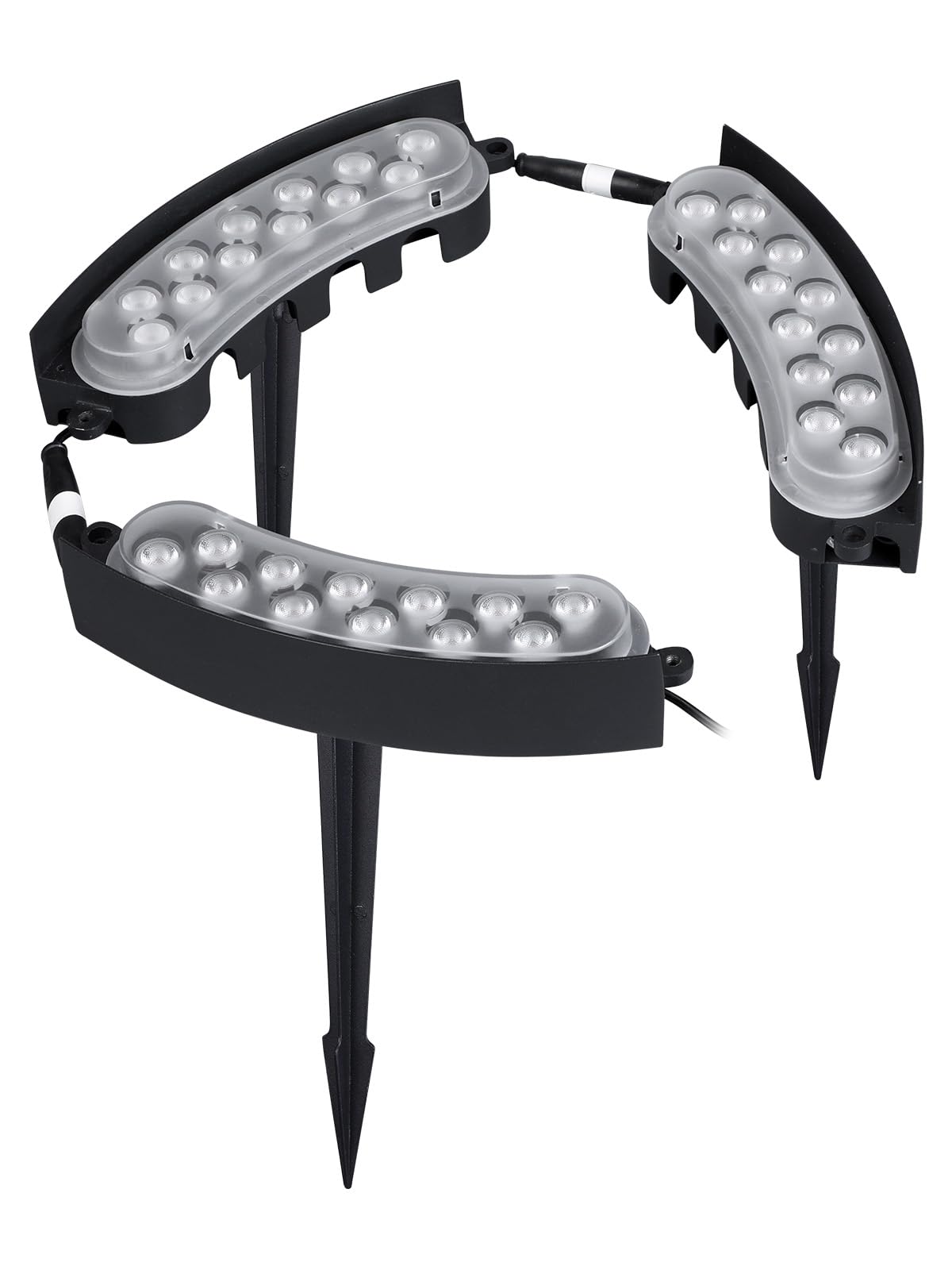 LEONLITE 12-24V LED Low Voltage Landscape Tree Ring Lights, 3000K Warm ...