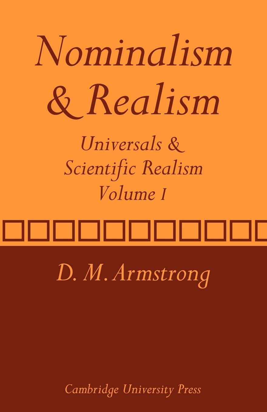 Nominalism and Realism: Universals and Scientific Realism (Universals ...