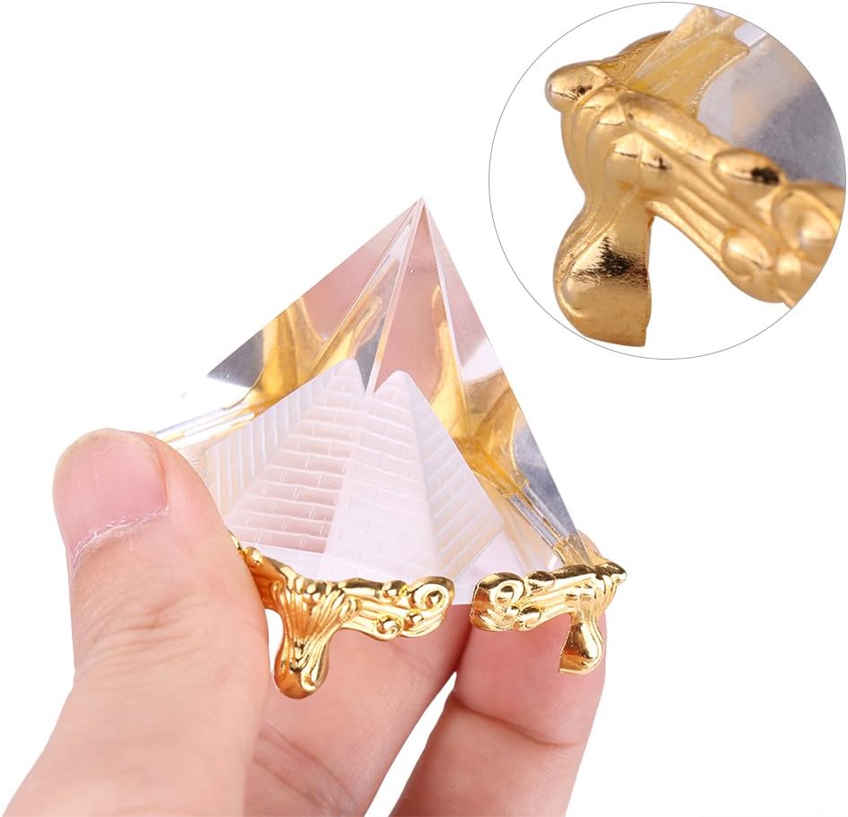 Buy Crystal Pyramids Figurine, Egyptian Pyramids Figurine Statue Model ...