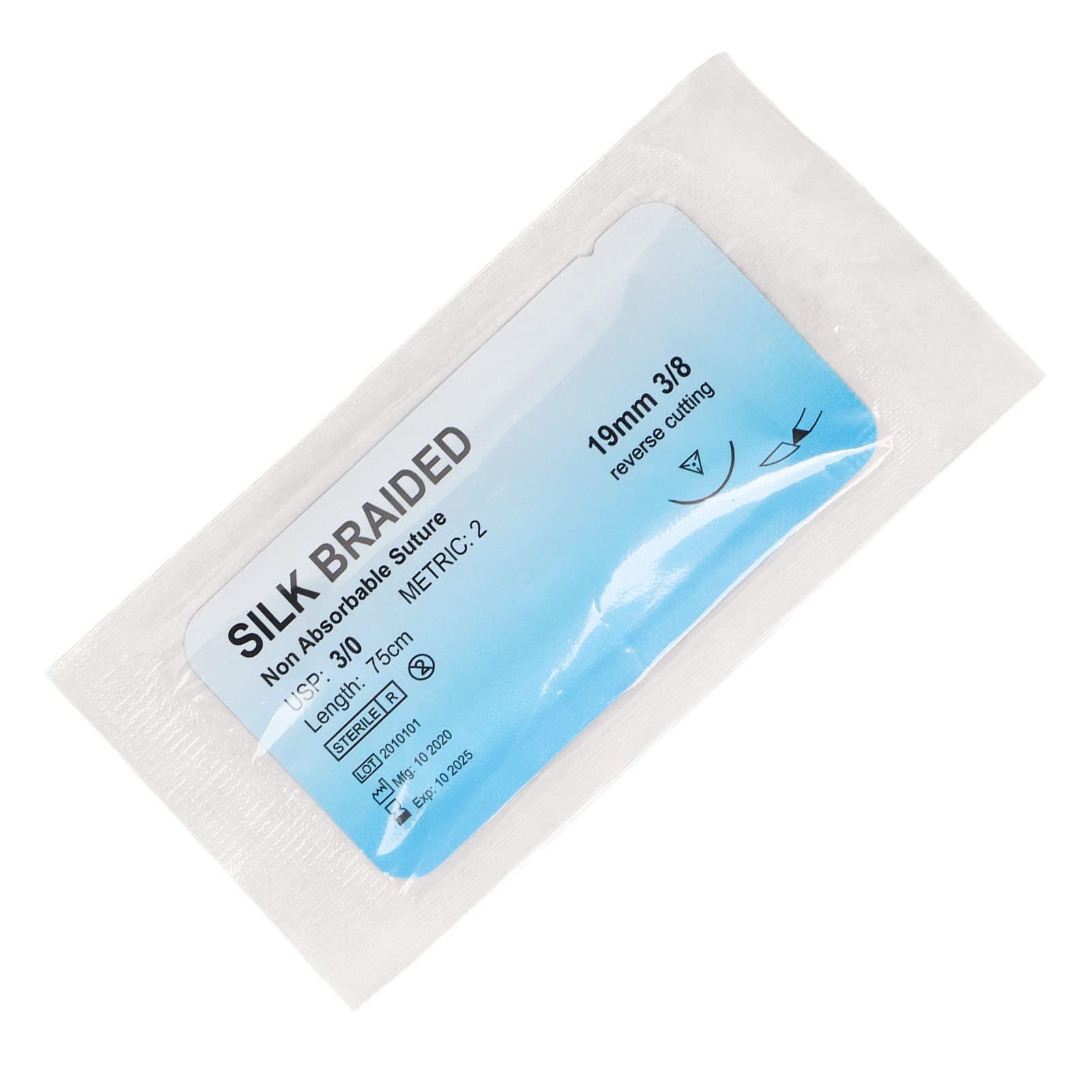 Buy Suture Practice Thread, Curved Needle Hygiene Silk Thread Suturing ...