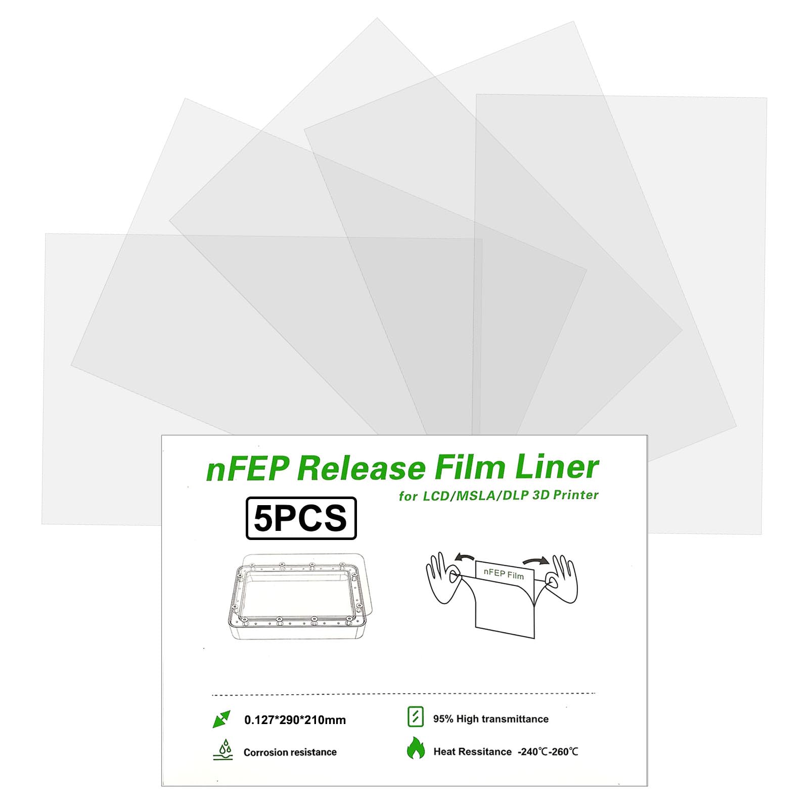 Snapklik.com : 5PCS nFEP Release Film For Elegoo Saturn 2, Saturn 3 ...