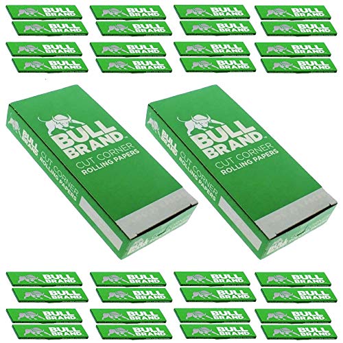 SA 2500x BULL BRAND Tobacco Smoking Cigarette Rolling PAPER Cut Corners ...