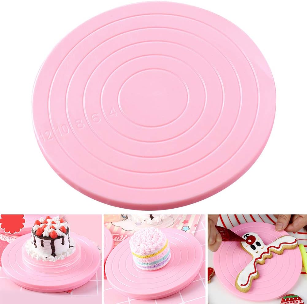 Amazon.com: Cake Turntable Sugarcraft Nonslip Bottom Fondant Revolving ...