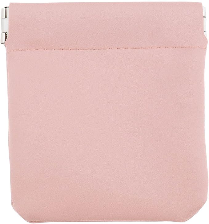 Amazon.com: Mini Squeeze Coin Purse PU Leather Slim Wallet Miniature ...