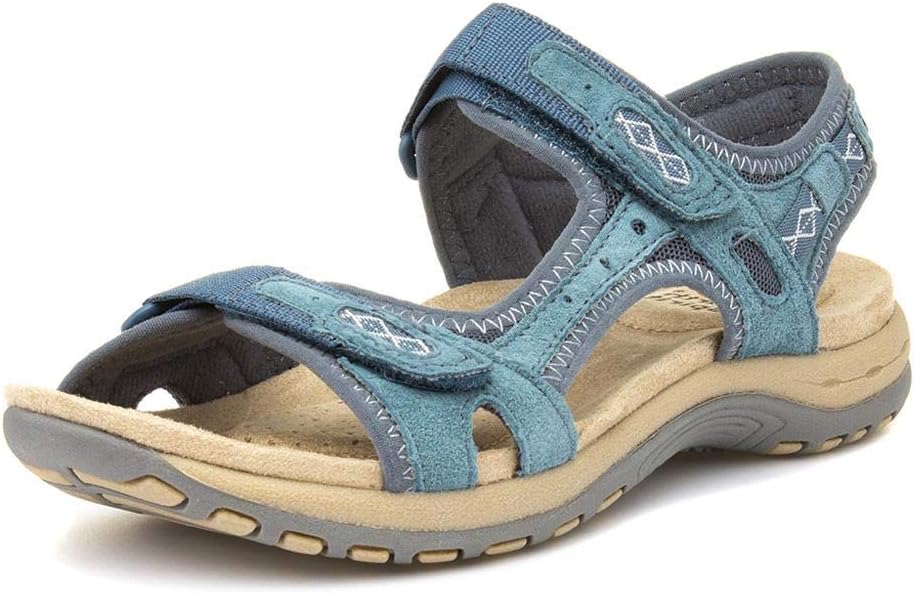 Earth Spirit Frisco Womens Blue Leather Sandal - Size 4 UK - Blue ...
