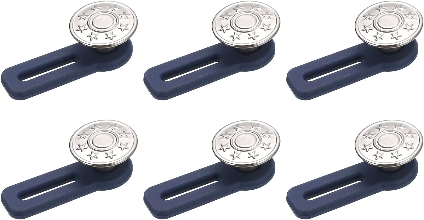 Amazon.com: uxcell Button Extenders, 6pcs - Alloy & Silicone Pants ...