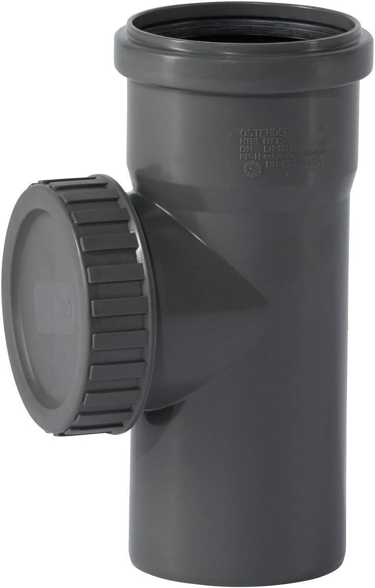 Ostendorf K12755 HTsafe Cleaning Pipe, Gray, DN 75 - Amazon.com