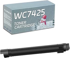 Amazon.com: WC7425 Toner Cartridge 4 Pack Replacement Compatible Works ...