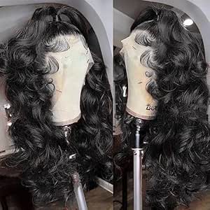 Amazon.com : sewzzuan 200 Density 13x6 Body Wave Lace Front Wigs Human Hair For Women HD ...
