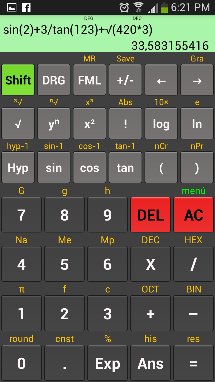 Kal Scientific calculator - App on Amazon Appstore
